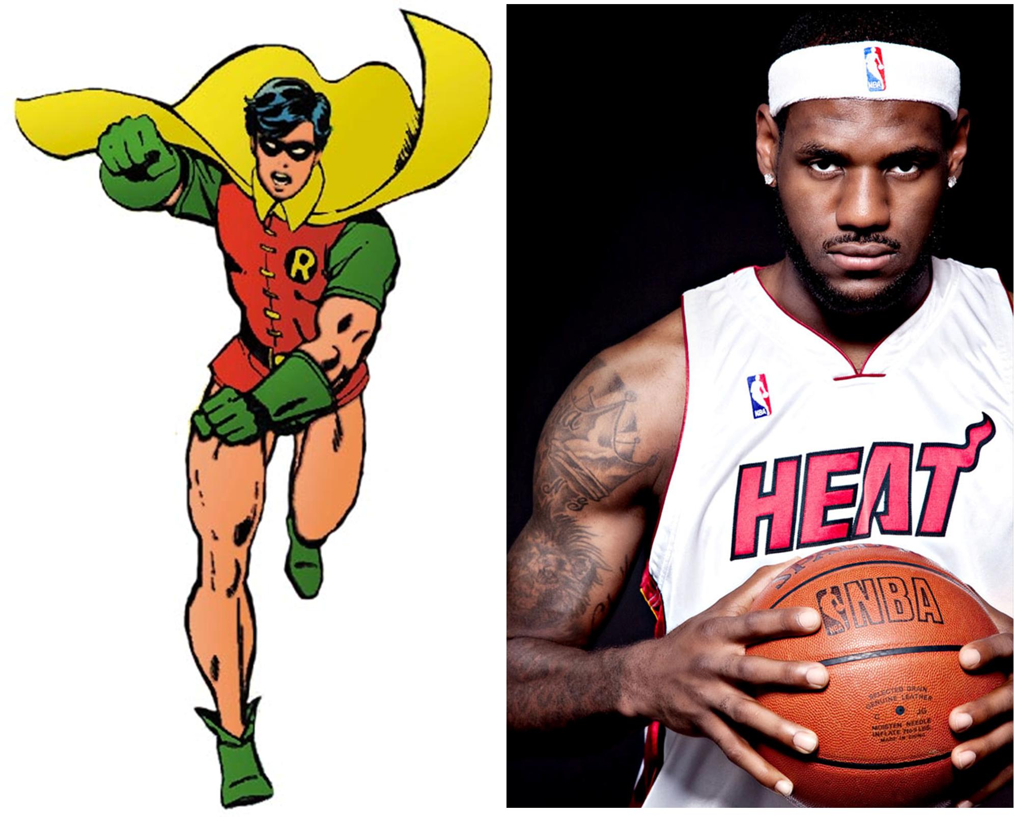 Batman, Robin, D-Wade and LeBron - Mockingbird